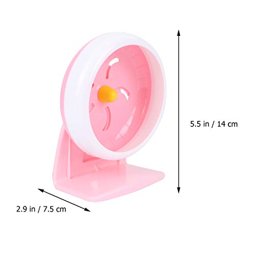 Exercise Jogging Toys Pets Wheel Hamsters Gerbil Dwarf, Animals Toys Exercise Holder with Sports for Hamster Running Pink Small Mice