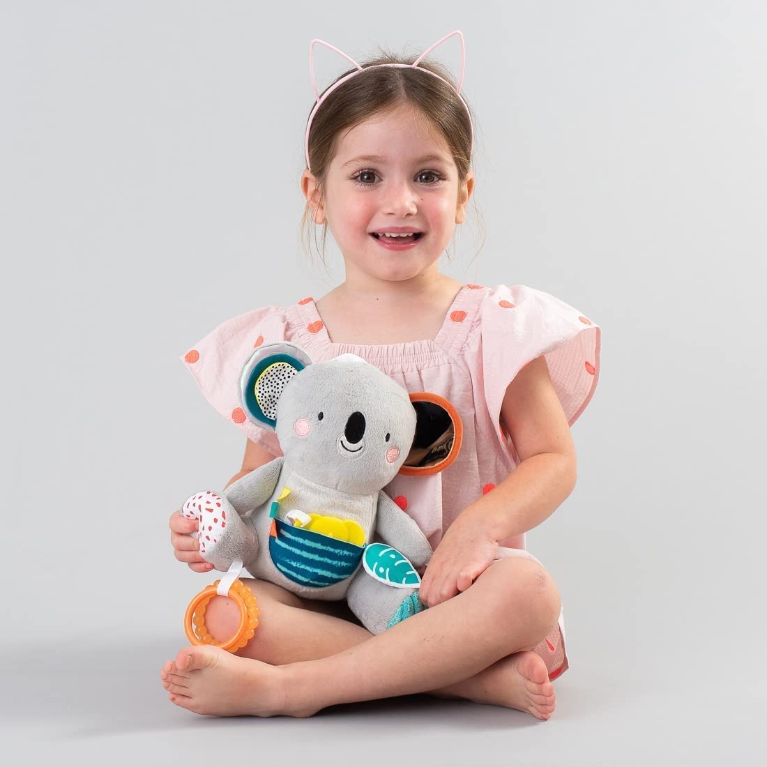 Taf Toys Koala Daydream Pram, Stroller and Car Seat Arch Plus Kimmy The Koala Developmental Soft Activity Toy for Newborn and Baby 3-6 Months