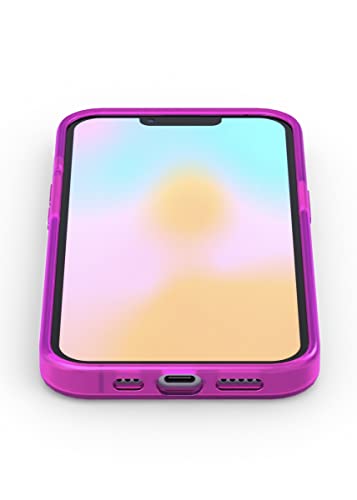 FELONY CASE - Neon Pink Crystal Clear Phone Case for iPhone 13 Pro Max, Compatible with MagSafe - 360° Shockproof Protective Cases Designed for Apple iPhone 13 Pro Max