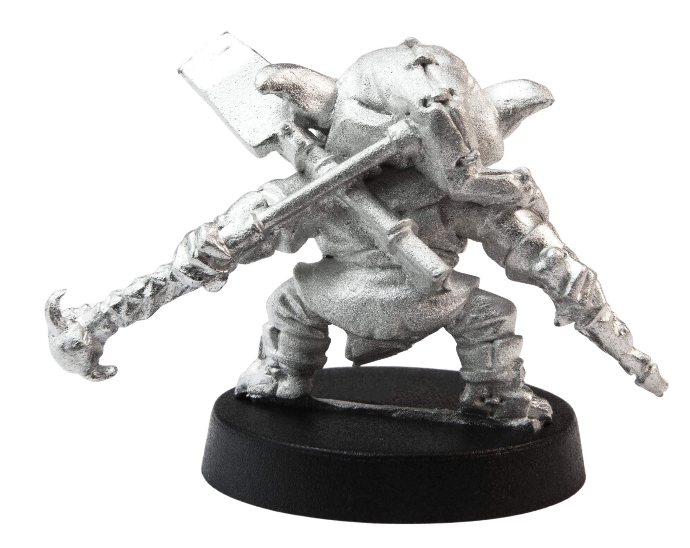 Stonehaven Miniatures Male Goblin Necromancer Miniature Figure, 22mm - 100% Pewter Metal - Includes Slotted Creator Base - for 28mm Scale Table Top War Games - Designed & Made in USA