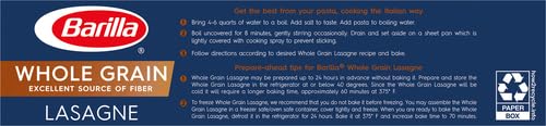 Barilla Whole Grain Wavy Lasagne Noodles, 13.25 oz