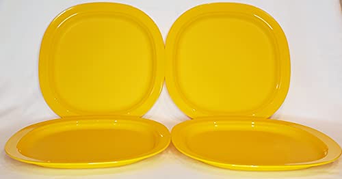 Birsppy ANGIEHAIE Microwave Luncheon Plates 9.5" Yellow