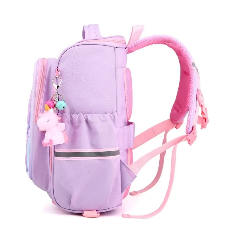 Backpack & Luggage Rolling Bags, Girls Luggage Trolley Case School Bags, Travel Vacation Backpacks with 6 Wheels