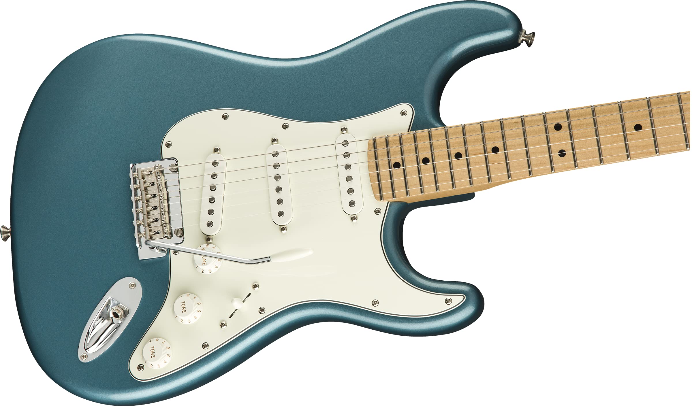 Fender Player Stratocaster SSS Electric Guitar, with 2-Year Warranty, Tidepool, Maple Fingerboard