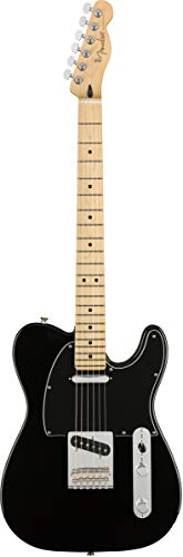 Fender Player Telecaster® - Black Bundle with Hard Case, Instrument Cable, Tuner, Strap, Strings, Picks, Capo, Fender Play Online Lessons, and Austin Bazaar Instructional DVD