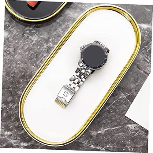 Cabilock Ceramic Tray Towel Storage Tray Jewelry Storage Plate Makeup Organizer Bathroom Storage Plate Vessel Sink Vanity Tabletop Storage Tray Coffee Table Ceramics Decorative Plates