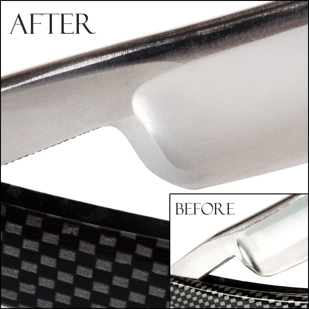 The Shave Network Shave Ready 10 Piece Set Shaving Straight Razor 6/8 - Gold, Classic - Plastic Handle - Unisex - Black, Silver - Sensitive Skin - Men