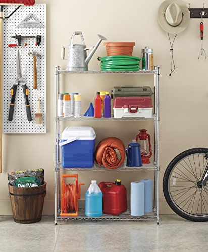 Whitmor Supreme 4 Tier Chrome Shelving 14 x 36 x 54 inches