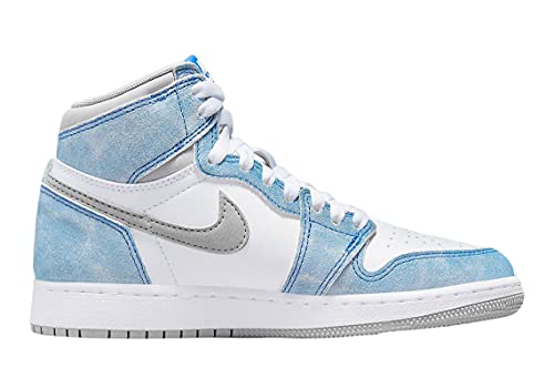 Nike Unisex Air Jordan 1 Retro HI OG (GS) Sneakers, Kids, Hyper Royal/White Royal/Blanc, 7Y M US