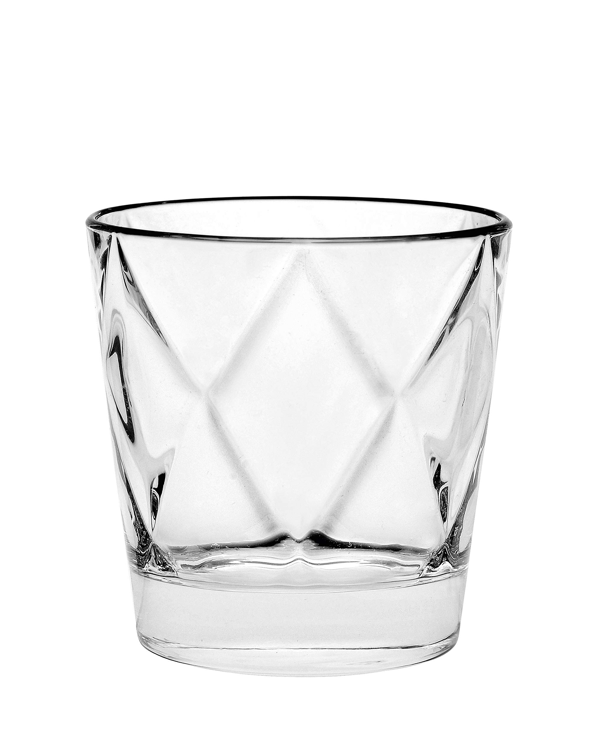 Barski - European Glass - Double Old Fashioned Tumbler Glasses - Uniquely Designed - Set of 6-12 oz. - Made in Europe