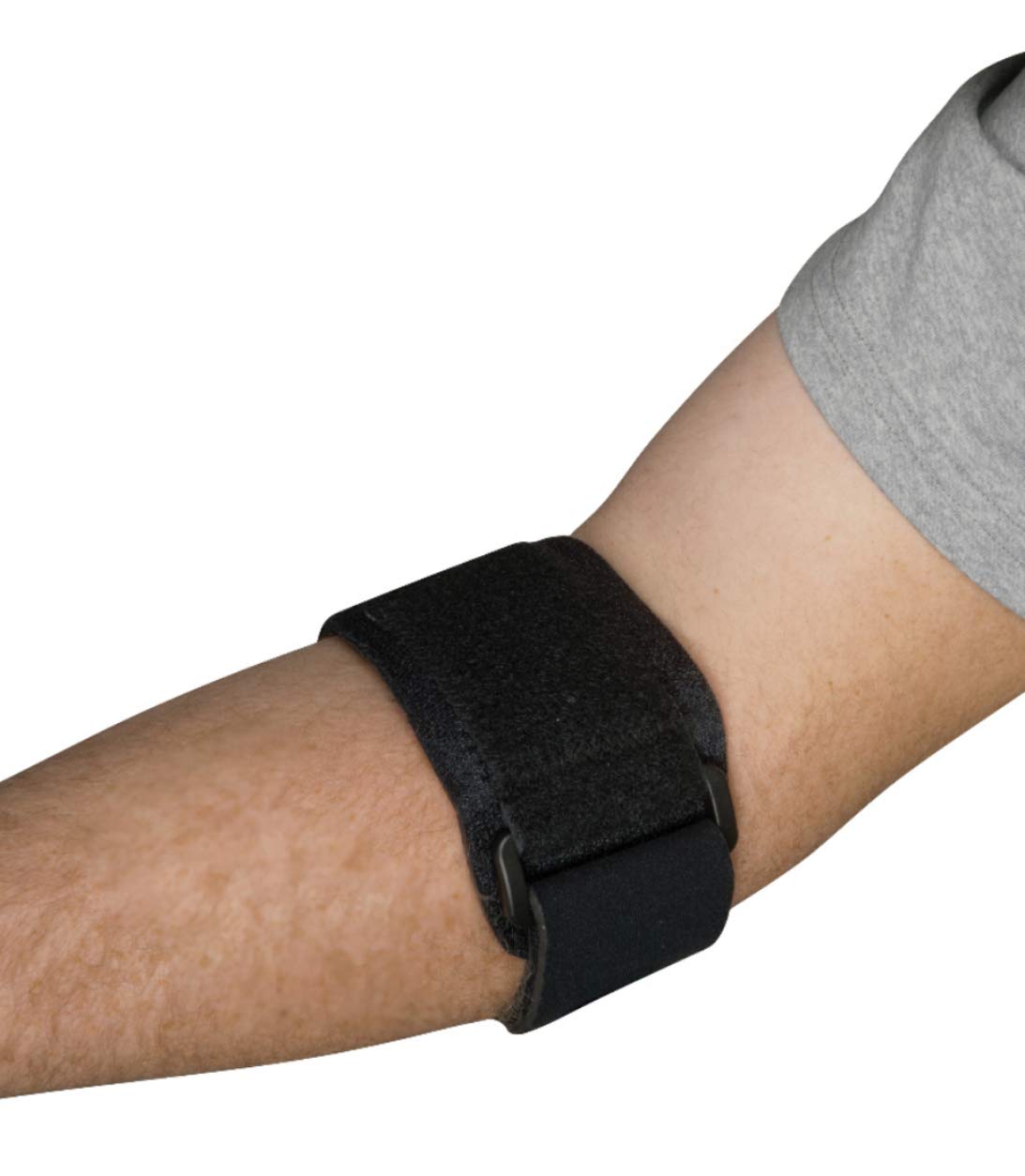 Blue Jay An Elite Healthcare Brand Universal Tennis | Elbow Brace for Tendonitis, Bursitis | Elbow Strap with Pain Relief | Compression Pad Men, Women (Black)