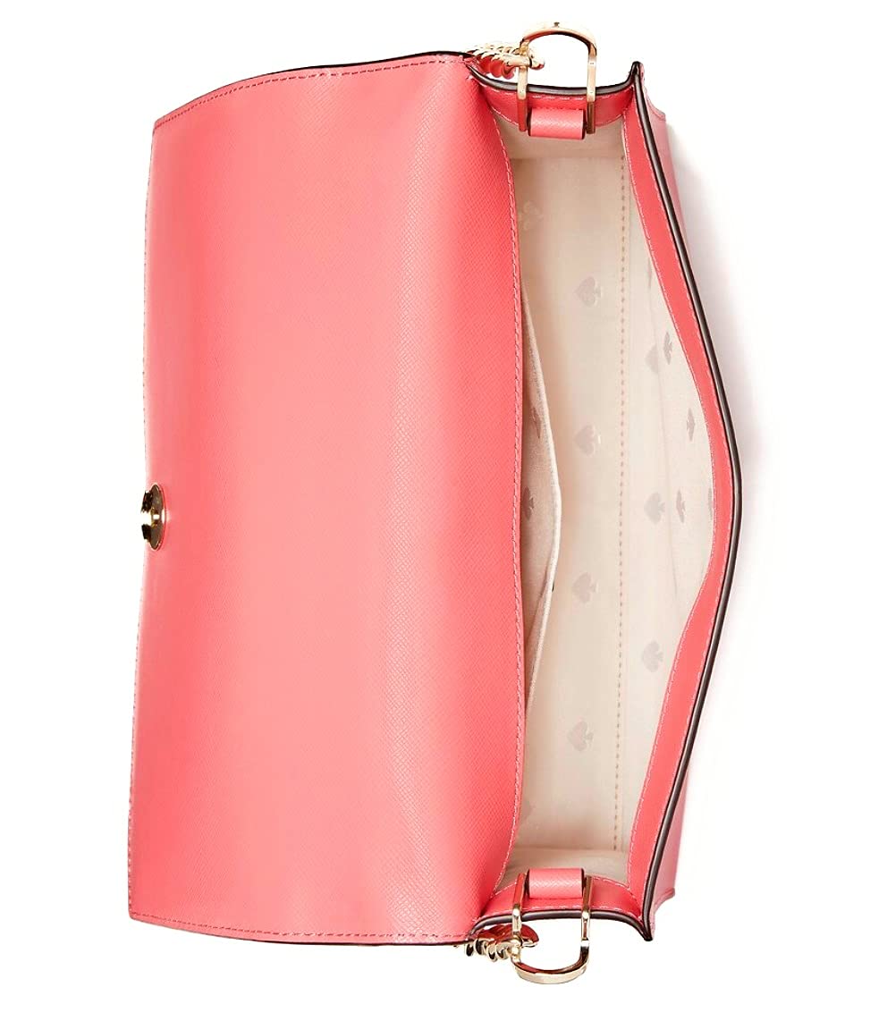 KATE SPADE CARSON CONVERTIBLE CROSSBODY SHOULDER LEATHER BAG IN GARDEN PINK