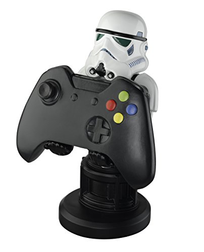 Exquisite Gaming: Star Wars: Stormtrooper - Original Mobile Phone & Gaming Controller Holder, Device Stand, Cable Guys, Collectable Licensed Figure