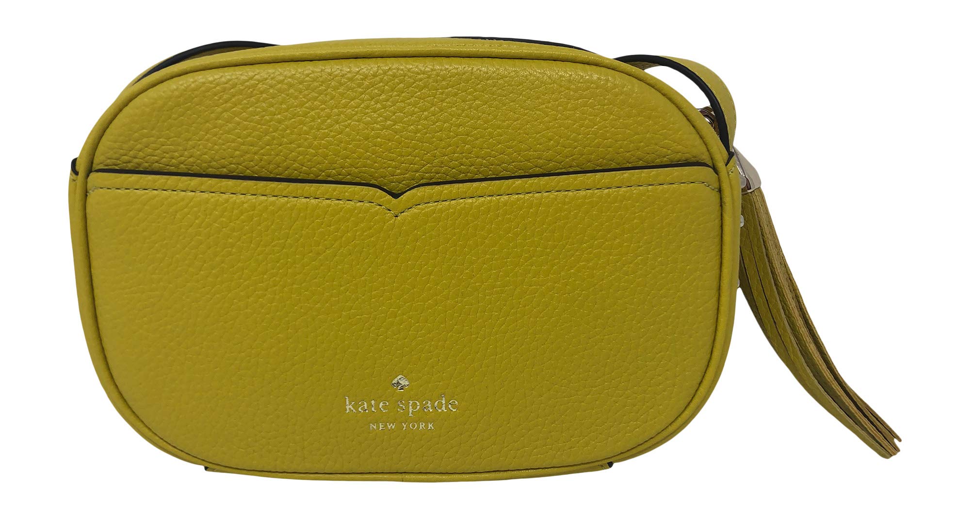 kate spade new york Leather Kourtney Camera Crossbody Shoulder Bag, Chartreuse