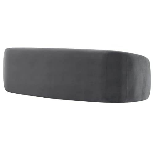 Modway Contessa Performance Velvet Sofa, Grey