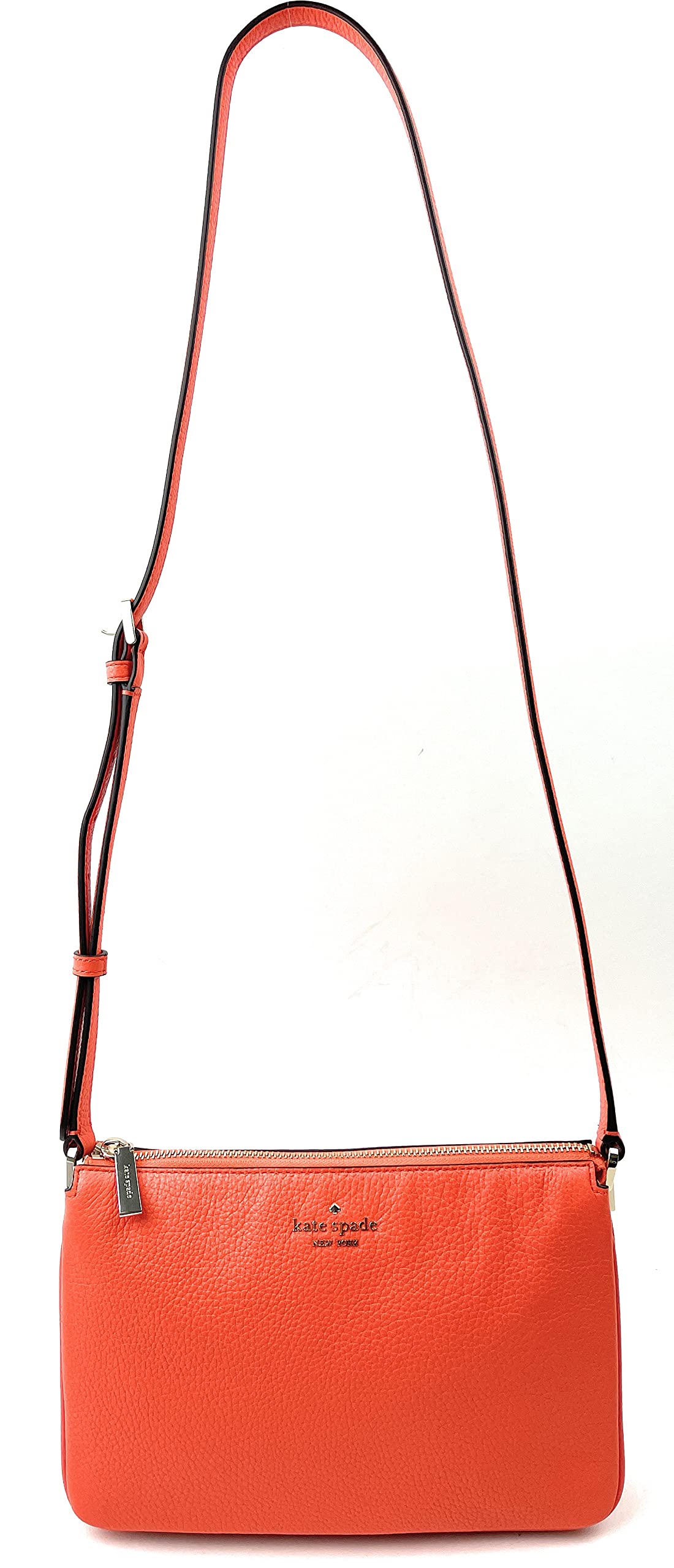 Kate Spade New York Leila Triple Gusset Crossbody (Coral Buds)