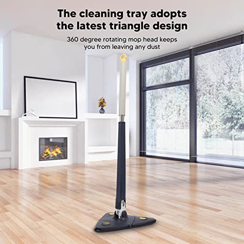 Extendable Triangle Mop, 360 Rotatable Adjustable Cleaning Mop Wall Mop Wall Cleaner Wall Scrubber for Home Bathtub Floor Wall