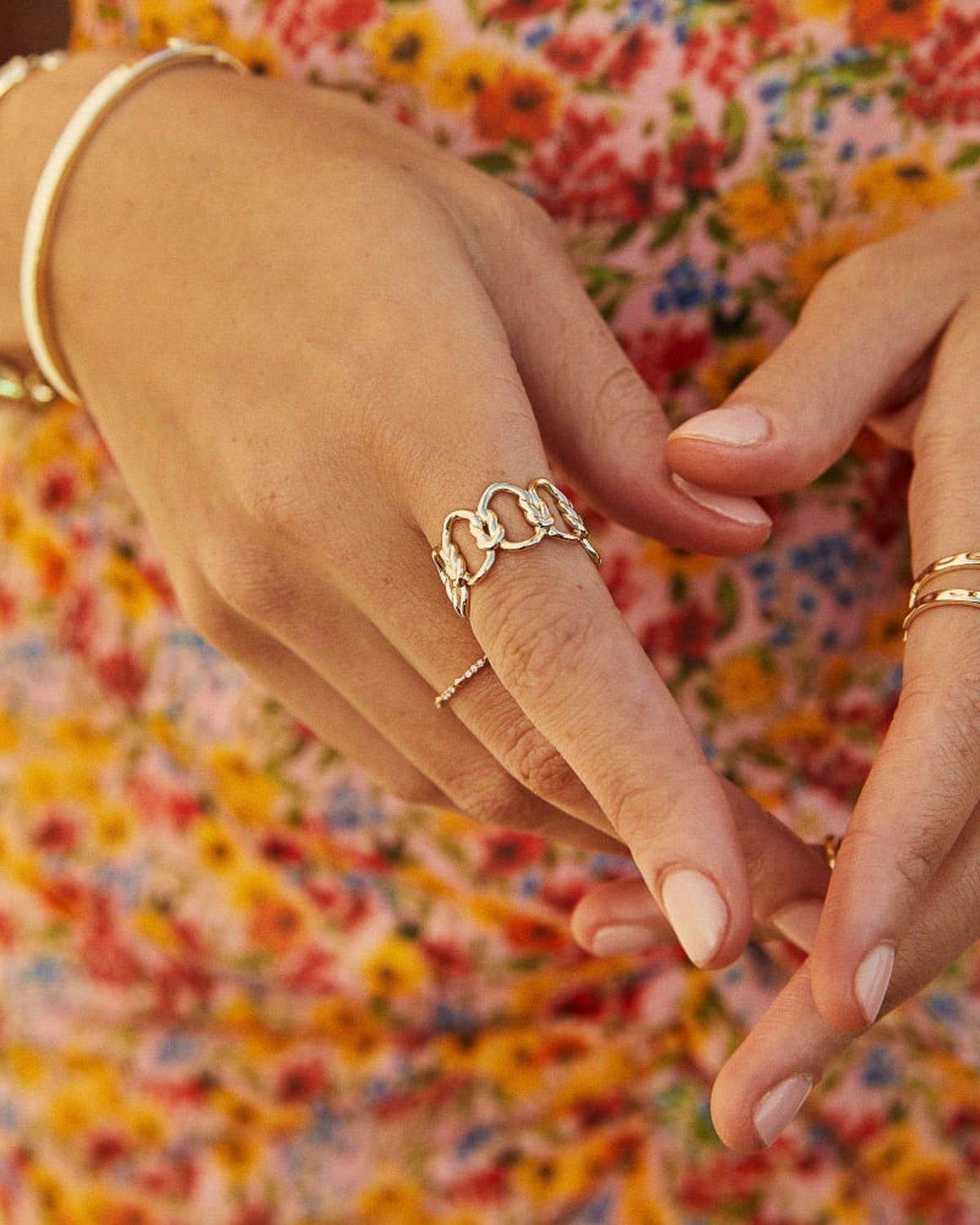 Kendra Scott Fallyn Band Ring, Size 7, Fashion Jewelry, 14k Gold-Plated