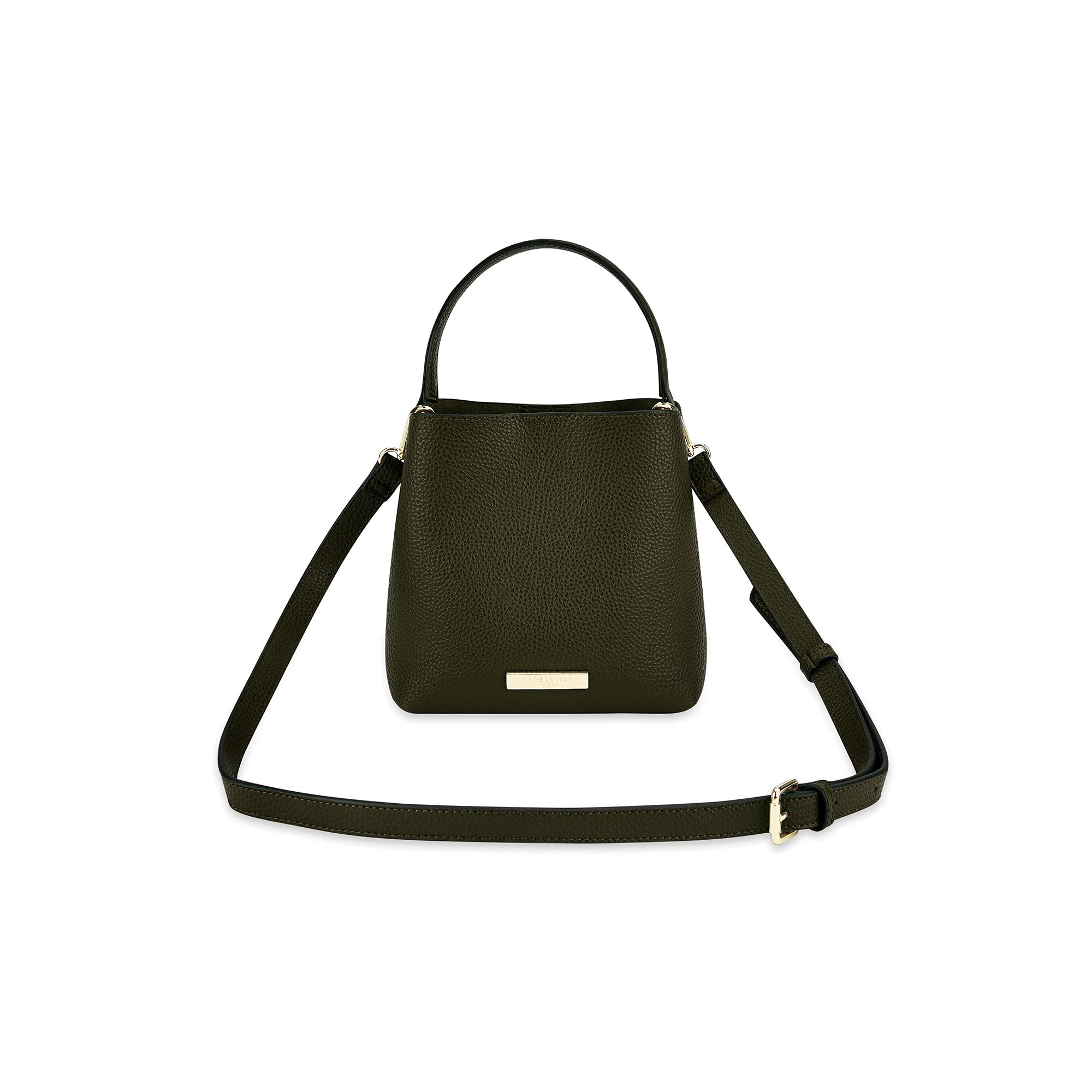 KATIE LOXTON Lucie Womens Vegan Leather Adjustable Detachable Strap Crossbody Plum