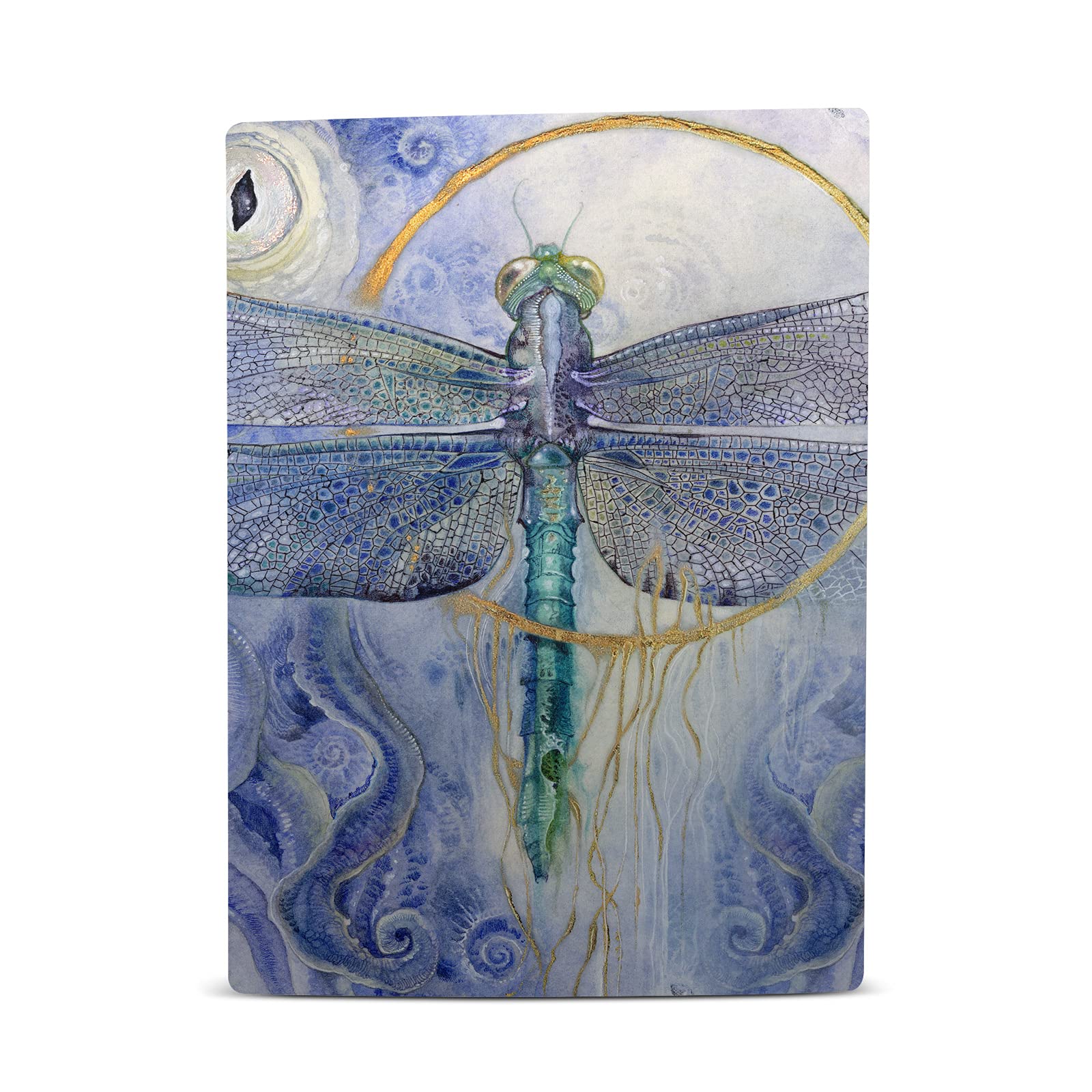 Head Case Designs Officially Licensed Stephanie Law Dragonfly Art Mix Vinyl Faceplate Sticker Gaming Skin Decal Cover Compatible With Sony PlayStation 5 PS5 Disc Edition Console