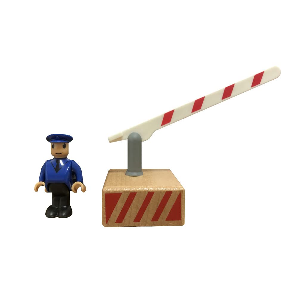 Kaptin 15 Pcs Wooden Street Signs Playset, Traffic Signs Lights Playset for Children Play