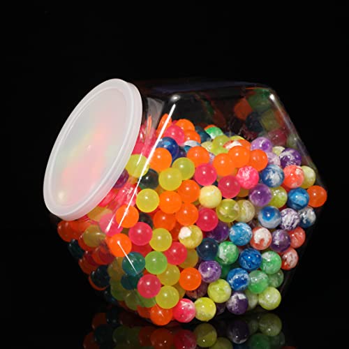 eBoot 4 Pieces Plastic Candy Jars Cookie Jars for Kitchen Counter Hexagon Cookie Jar with Lid Clear Candy Containers Laundry Pod Storage Container Dry Food Jar for Candy Buffet Dog Treats Craft (129 Oz)