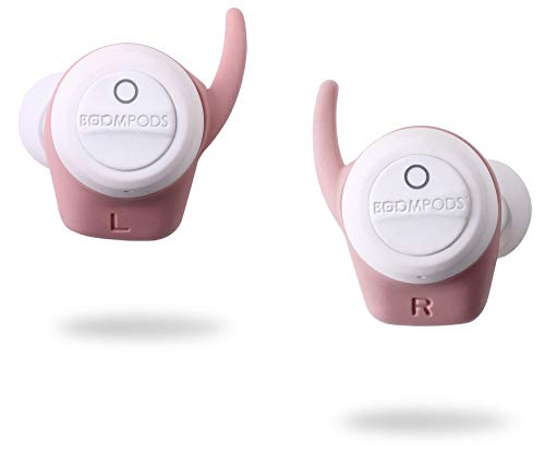 BoomPods Boombuds True Wireless Earbuds - Best Sports Headphones, Bluetooth, Magnetic Charging Case, Water/Sweat Resistant IPX 4, Instant Connect TWS.