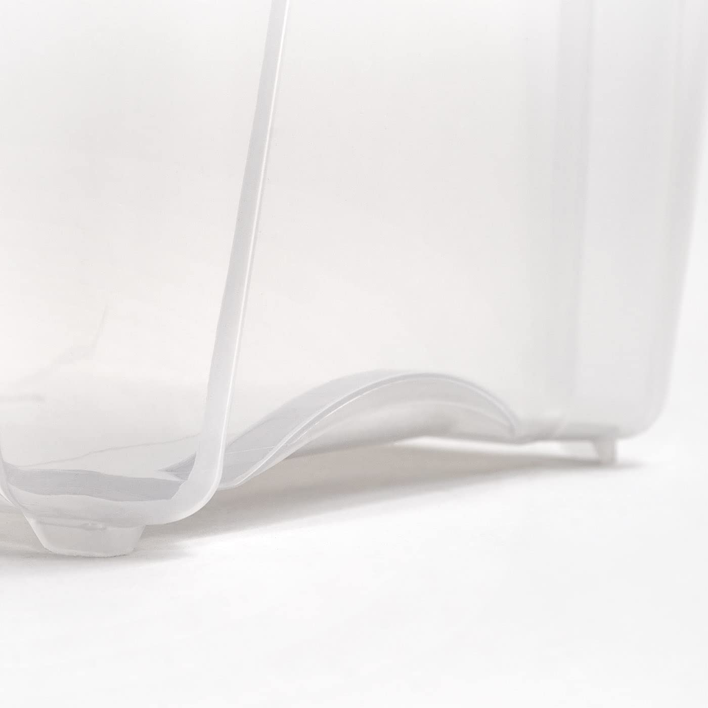 IRIS USA 19 Quart Stack & Pull Clear Plastic Storage Box, Gray, 5 Pack