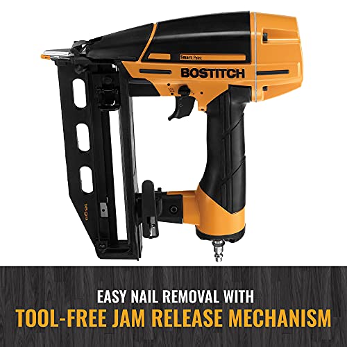 BOSTITCH Finish Nailer Kit, 16GA, Smart Point, Pneumatic (BTFP71917)