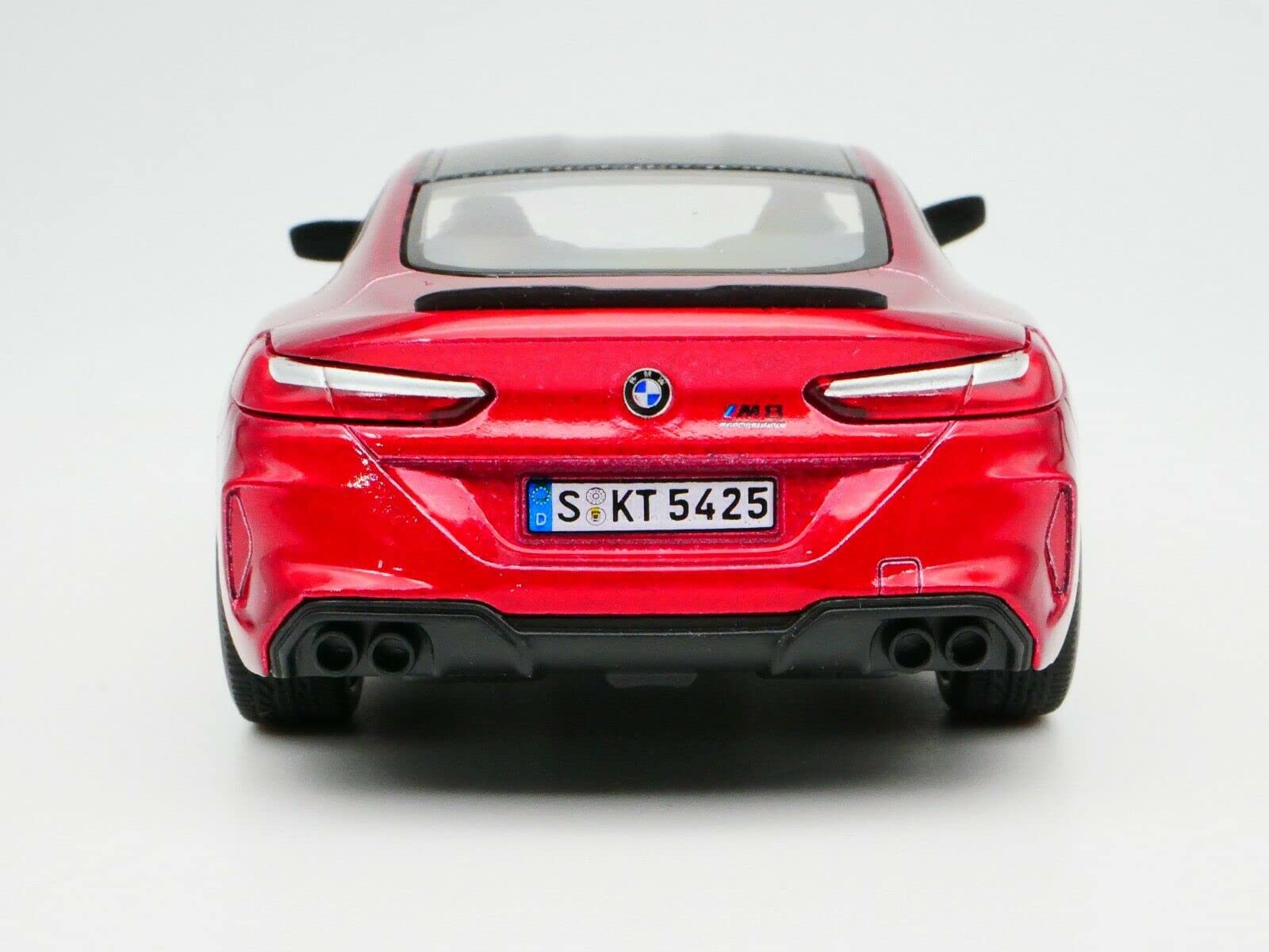 KiNSMART BMW M8 Competition Coupe Red 5" 1:36 Scale Die Cast Metal Model Toy Car w/Pullback Action