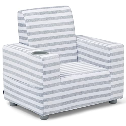 GAP GapKids Upholstered Chair, Grey/White