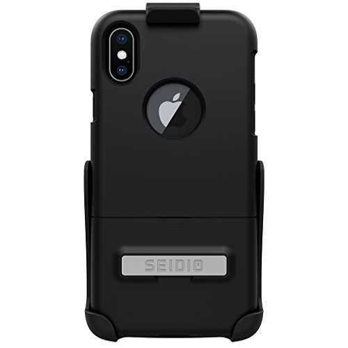 Seidio Surface Case and Holster COMBO for the Apple iPhone X (Black/Black)