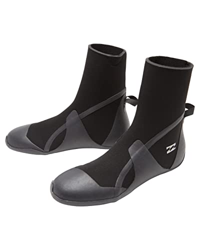 Billabong Absolute 5mm Round Toe Wetsuit Boots Boot - Black Hash - Thermal Warm Heat Layer Layers Easy Stretch