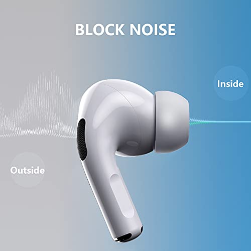 Ear Tips Compatible with AirPods Pro Tip,YINVA 4 PCS Replacement Silicone Tips Updated(M)
