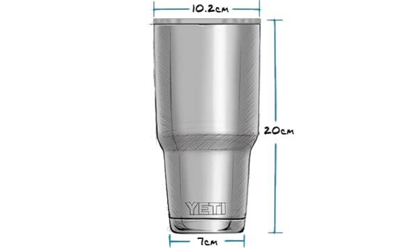YETI Rambler 30 oz Tumbler Retired Colors, Stainless Steel, Vacuum Insulated with MagSlider Lid, Offshore Blue