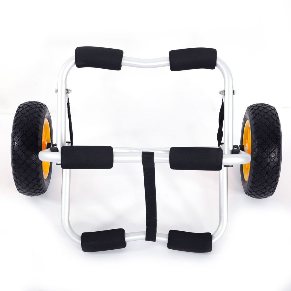 Bend Kayak Canoe Boat Carrier Dolly Trailer Tote Trolley Transport Cart Wheel