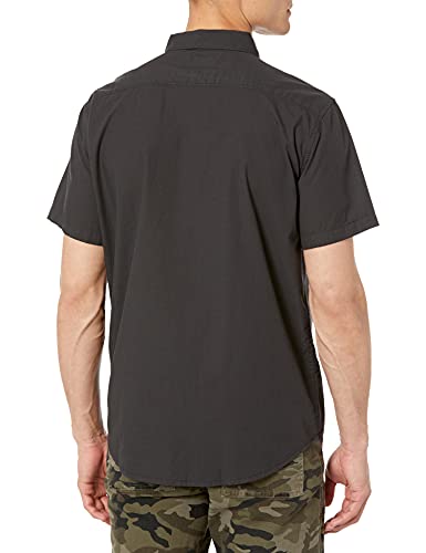 Billabong Men's Classic Sundays Woven Short Sleeve Shirt, Black Night, Large
