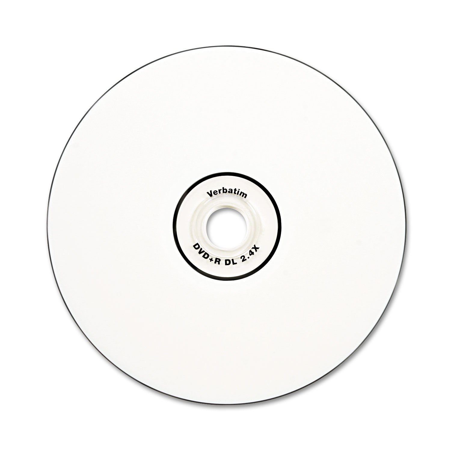 Verbatim 98319 DVD+R Dual Layer Recordable Disc, 8.5GB, 8X, Printable, Spindle, 50/Pk