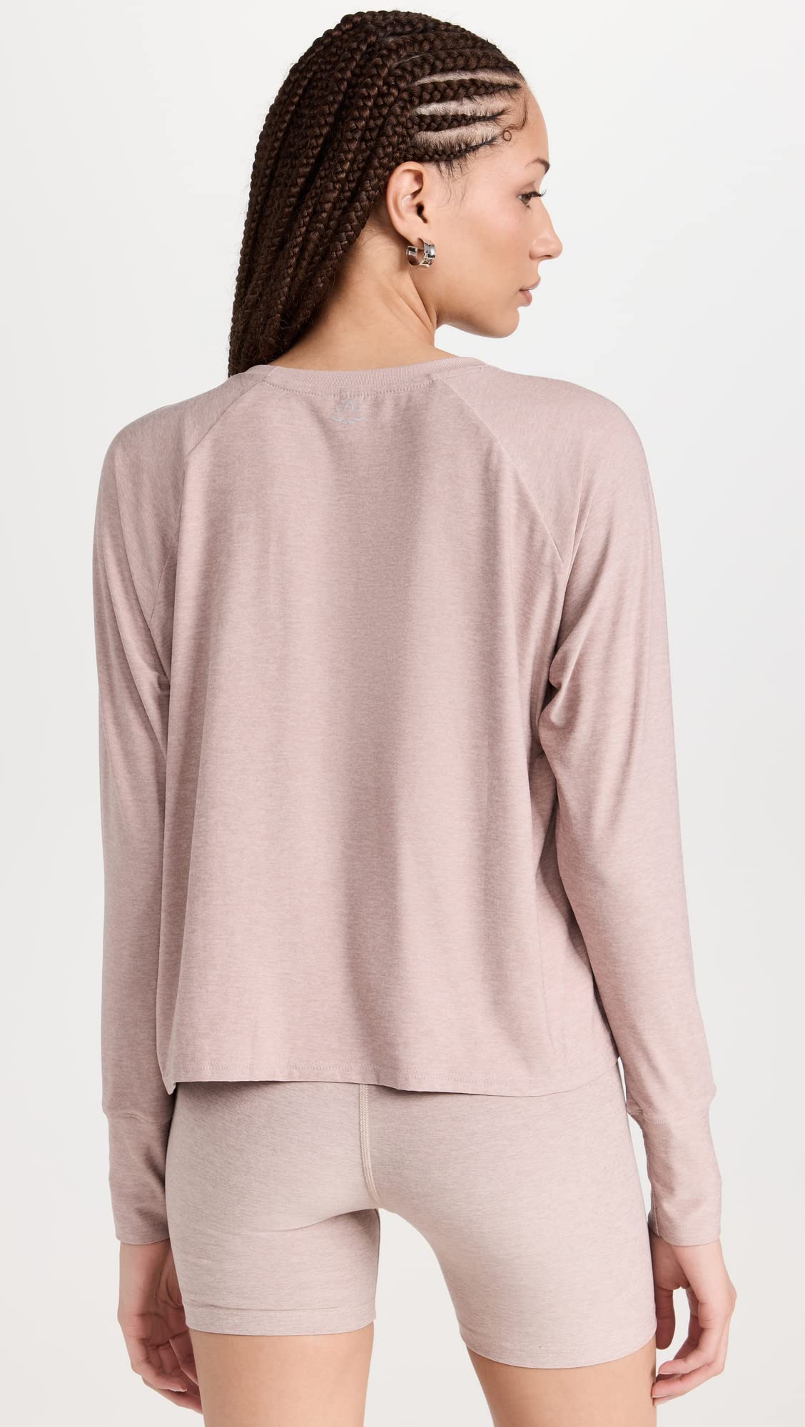 Beyond Yoga Women's Featherweight Daydreamer Pullover, Chai, Tan, LG