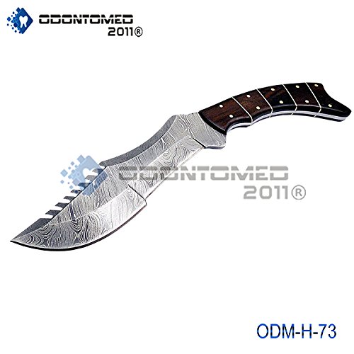 Beautiful 11" Bowie Tracker Handmade Damascus Steel Hunting Knife with Rose Wood Full Tang H-73