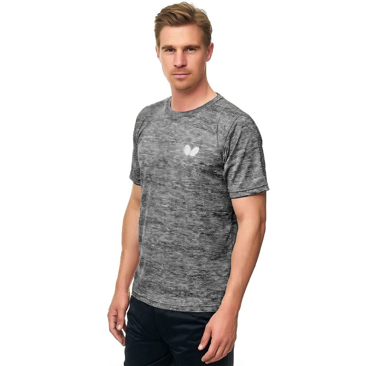 Butterfly Standard T-Shirt, Grey, Large