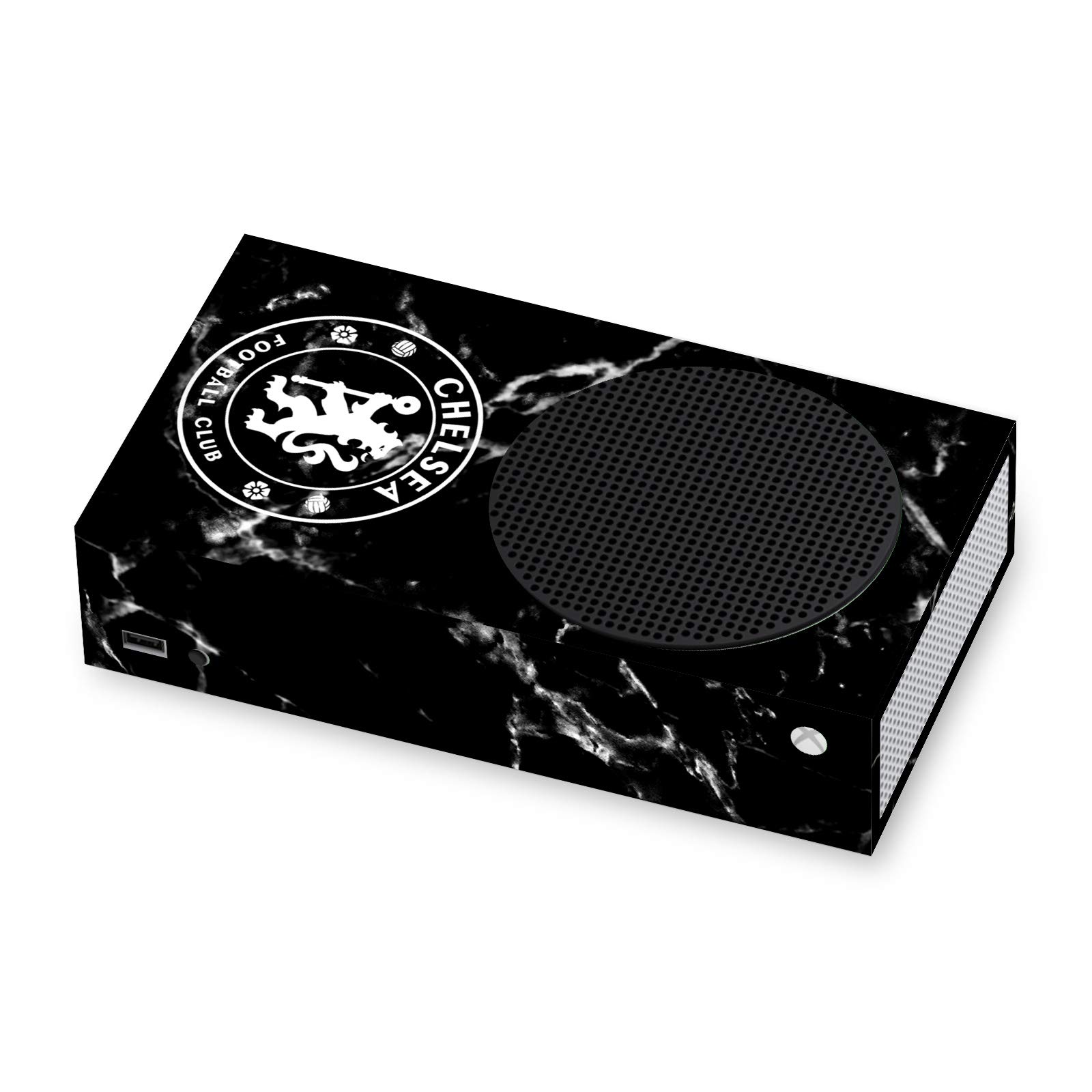 Head Case Designs Officially Licensed Chelsea Football Club Black Marble Mixed Logo Vinyl Sticker Gaming Skin Decal Cover Compatible With Xbox Series S Console