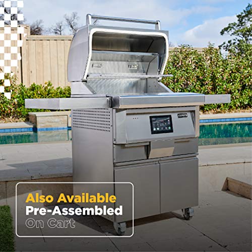 Coyote 28 Inch Built In Pellet Grill, Stainless Steel, Intuitive Digital Touch Control - C1P28