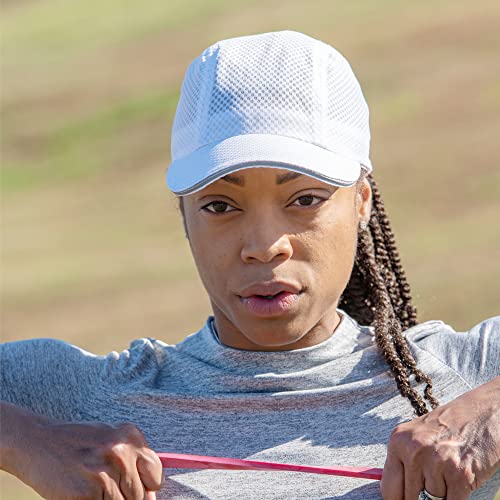 Beautifully Warm Backless Hat β Quick Dry Baseball Sport Hat for Women (White)