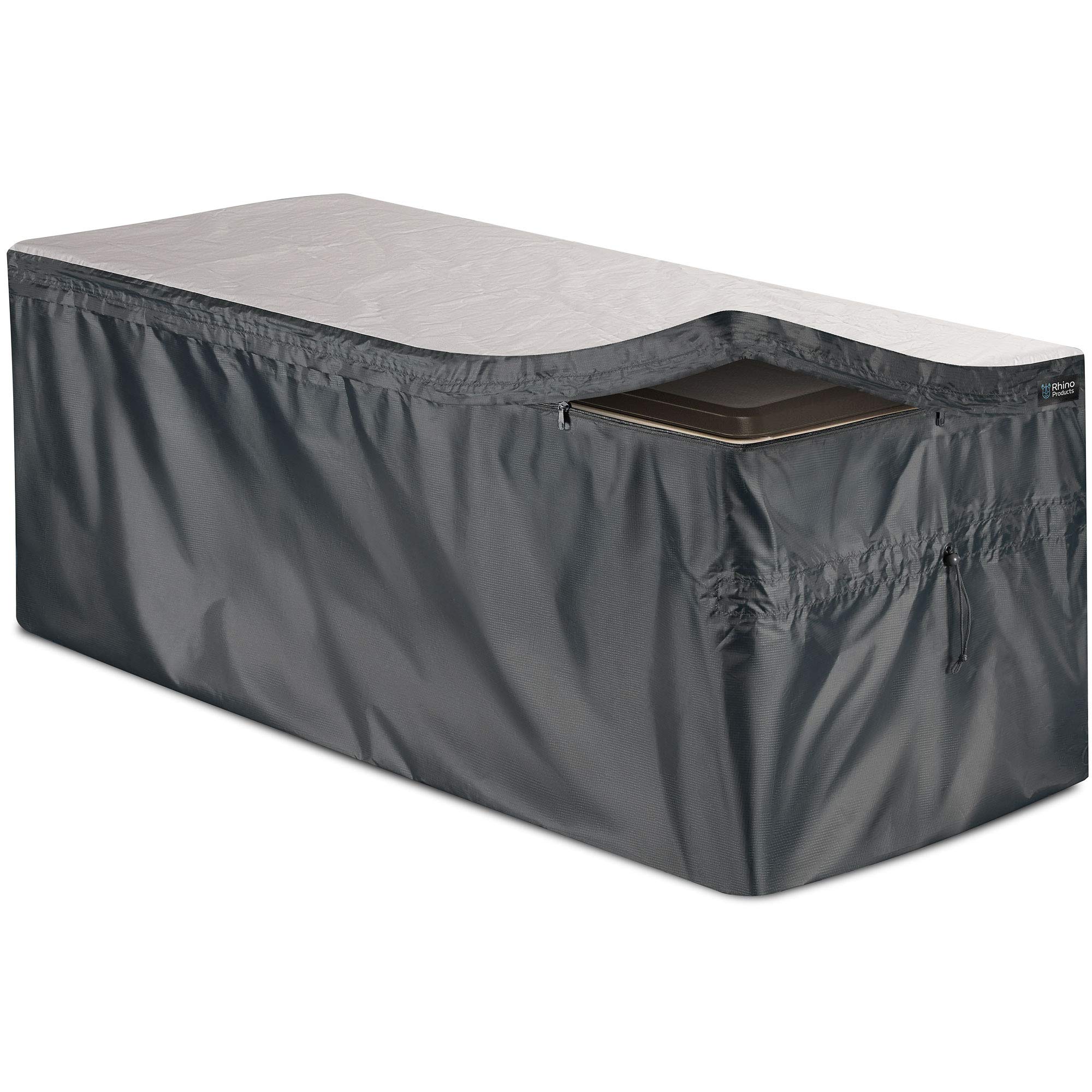 Bag Mate Deck Box Cover, Waterproof Quick Open Cover Top with Zipper (62" x 30" x 28")
