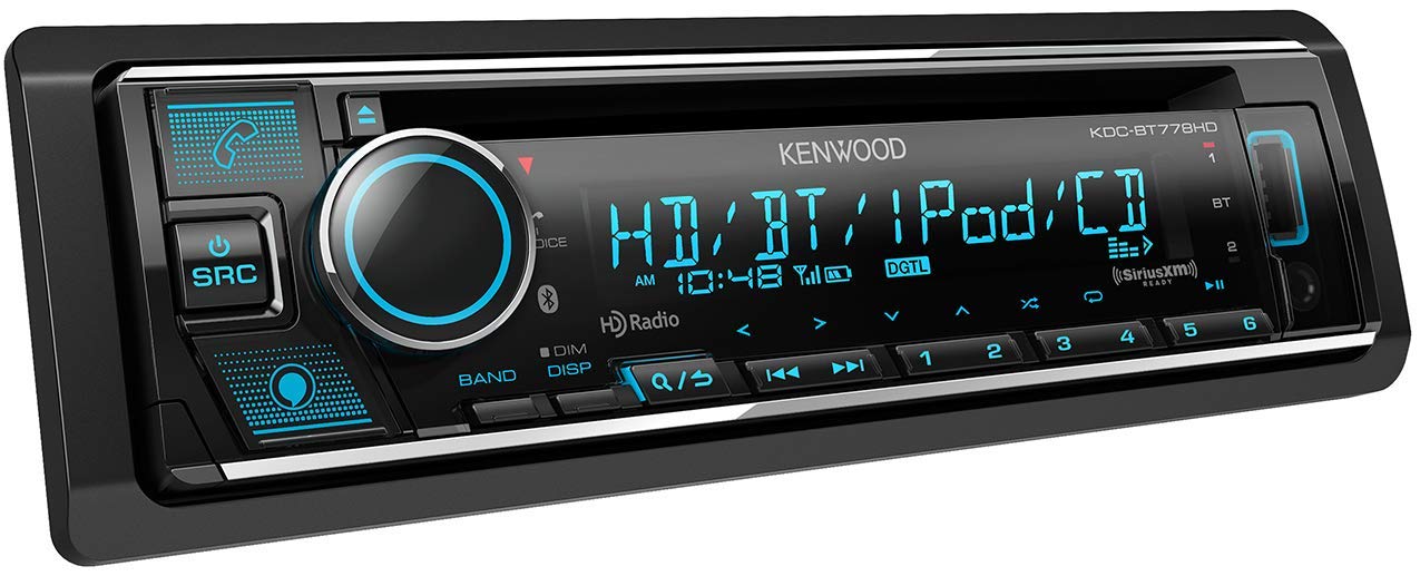 Kenwood KDC-BT778HD in-Dash Single DIN CD Receiver (Certified Refurbished)