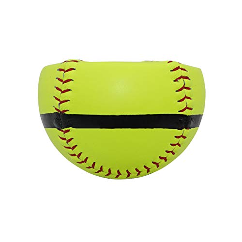 Bownet BN-FP Flat-6 PK Softball Practice Flat Hitting Training Ball, 12 Inch Seams, Set of 6, BN-FP Flat-6 PK