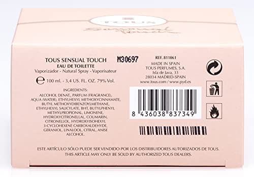 Tous Sensual Touch By Tous 3.4 oz Eau De Toilette Spray for Women