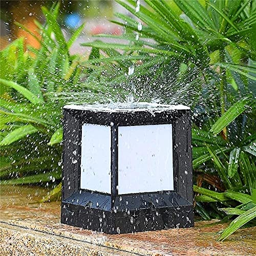 KLFJFD Solar Lights Outdoor,LED Solar Pillar Lamp Modern Simple Metal Aluminum Outdoor Post Light,Villa Park Home Garden Decoration