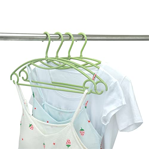 EYHLKM 10pcs Hangers Drying Racks 360 Swivel Hook Windproof Non-Slip Pink Clothing Hanger for Clothes Organizer ( Color : Off-White )